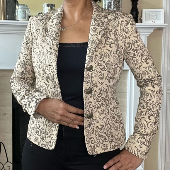 Kasper | Jackets & Coats | Host Pickkasper Brocade With Gold Tinsel ...